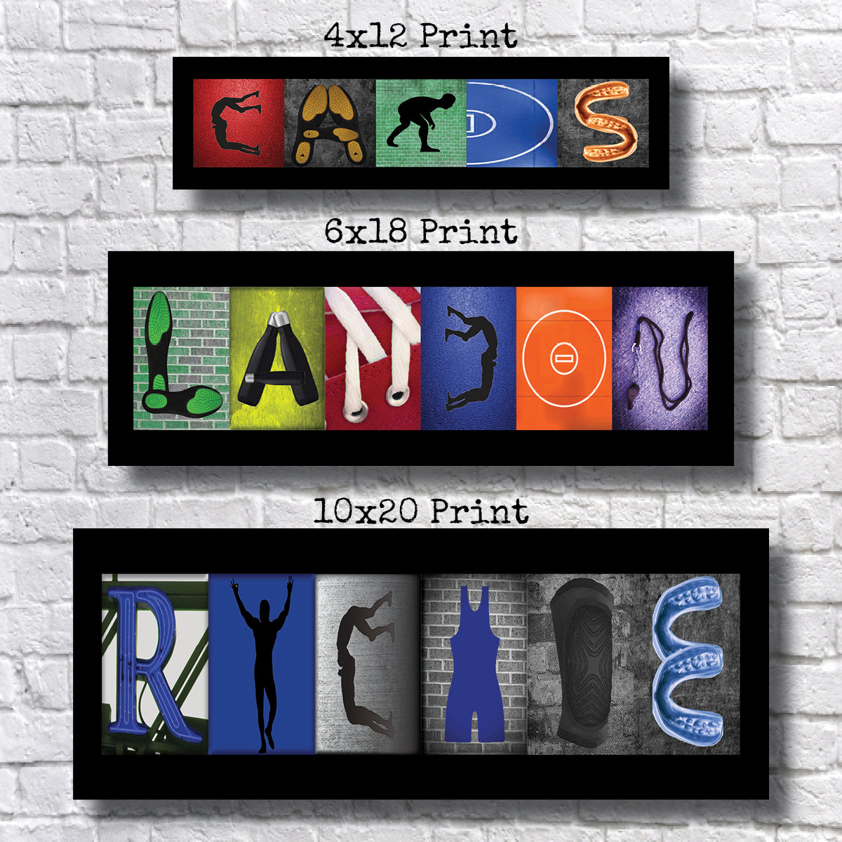 Wrestling Letter Art – Studio E Gifts
