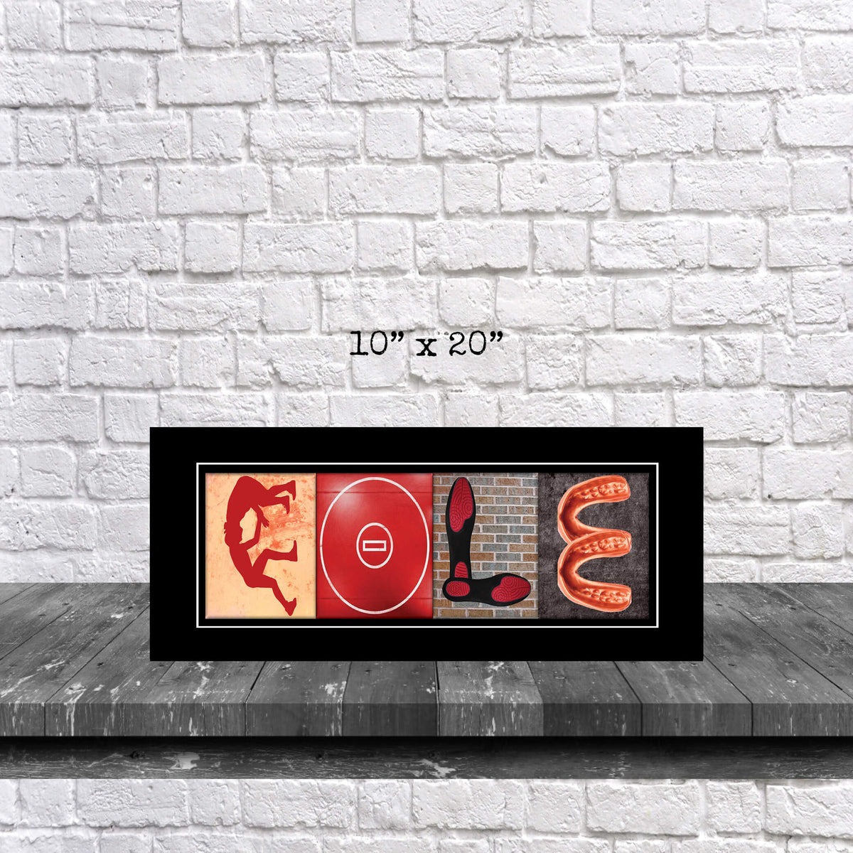 Wrestling Letter Art – Studio E Gifts