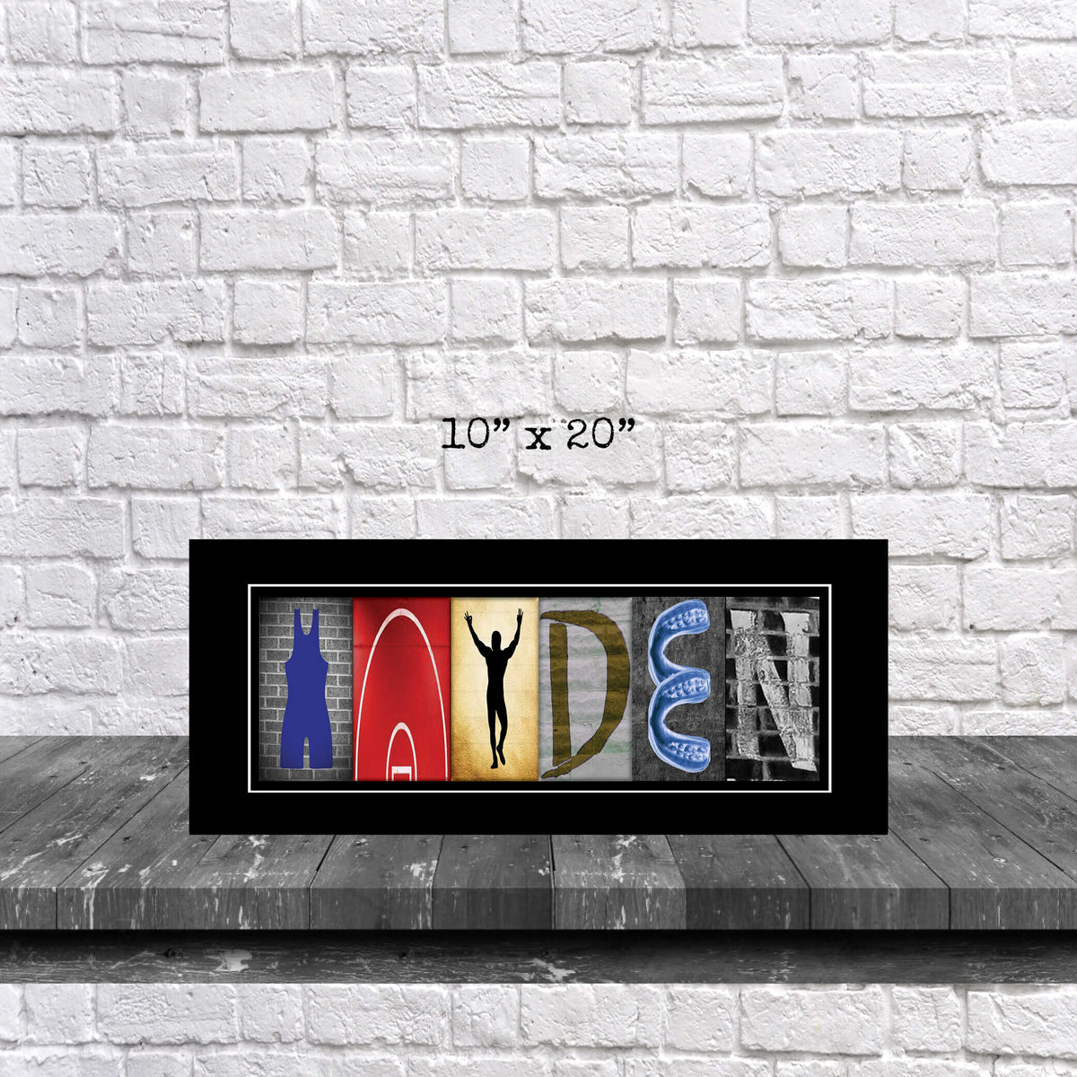 Wrestling Letter Art – Studio E Gifts