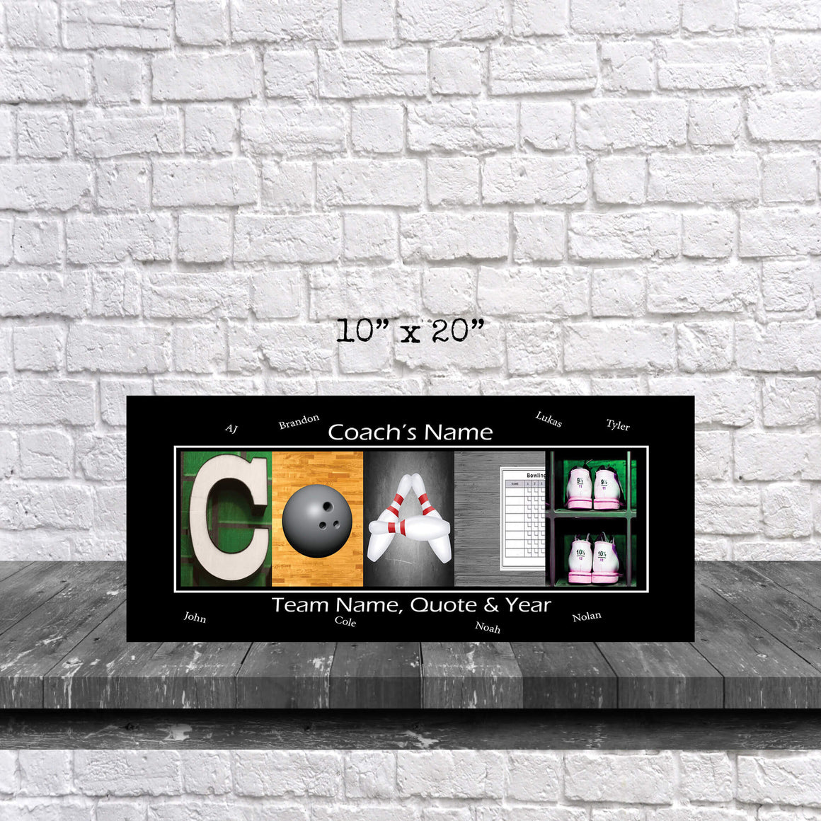 Bowling Coach Team Black Background – Studio E Gifts
